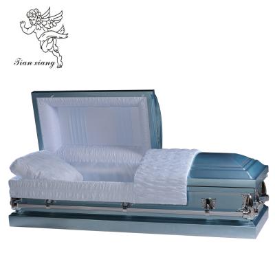 China ISO9001 Decorable Stainless Steel Casket Customizable For Funeral Arrangements for sale