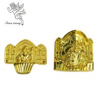 China Dark Gold Plastic Casket Corners Coffin Hardware Decoration Christ A# for sale