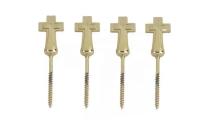 China Cross Model Casket Hardware Wholesale Matching Bracket , Screw Coffin Fittings Suppliers for sale