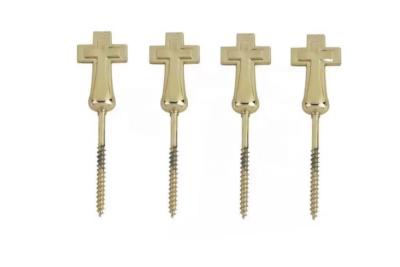 China Cross Model Casket Hardware Wholesale Matching Bracket , Screw Coffin Fittings Suppliers for sale