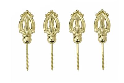 China Metal Bottom Plastic TOP Coffin Screw For Casket Fastening for sale
