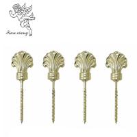 China Polished Gold‑Tone Decorative Screw for casket decorative fitting mounting for sale