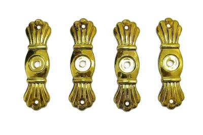 China Gold Funeral Coffin HardwareBracket Matching With Screw , Casket Hardware Suppliers for sale