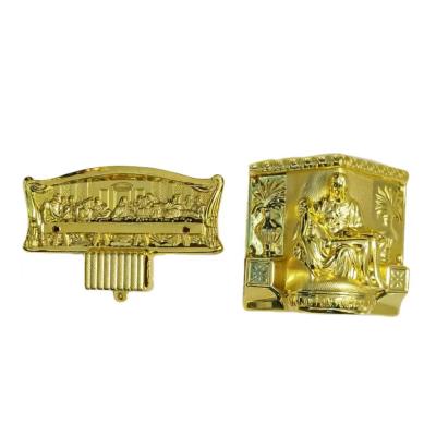 China Gold Copper Casket Hardware Plastic Casket Corners Parts 9# for sale