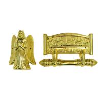 China Customized Parts Of A Casket Casket Swing Bar Handle Funeral Polished Sliver Color for sale