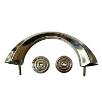 China Europe Style Golden Plastic Outside Metal Coffin Handles H9009 for sale
