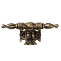 China Antique Brass Metal Casket Handle Zamak Decoratio Europe Style With Steel Twist Tube for sale