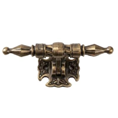 China Antique Brass Metal Casket Handle Zamak Decoratio Europe Style With Steel Twist Tube for sale
