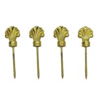 China Polished Gold‑Tone Decorative Screw for casket decorative fitting mounting for sale