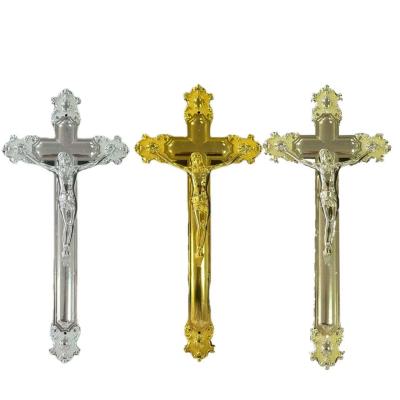 China Plastic Material Casket Crucifix For Coffin DecorationJesus 1# for sale