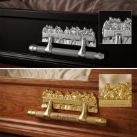 China Heavy Duty Plastic Coffin Handles / Gold Metallzation Casket Accessories for sale
