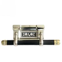 China Decorative Inset Panel Casket Swing Bar Handle Compatible With Custom Decal Sticker for sale