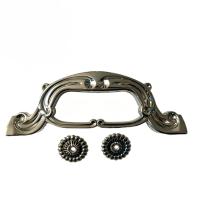 China European Style Curved Ornamental Plastic Casket Handle H9010, Glossy Gold Funeral Casket Hardware for sale