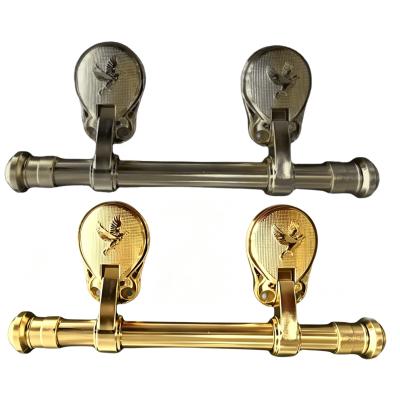 China Embossed Eagle Pattern Casket Swing Bar Handle Funeral Fittings For Casket Decoration for sale