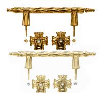 China Plastic Funeral Casket Handle, Decorative Coffin Pull Handle with Fitting Accessories for sale