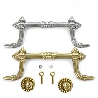 China Casket Handle, Plastic & Metal Optional, Gold Silver Decorative Funeral Coffin Pull Handle with Fitting Accessories for sale