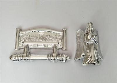 China Customized Parts Of A Casket Casket Swing Bar Handle Funeral Polished Sliver Color for sale