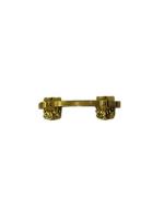 China Custom Length Plastic Coffin Handles With Pale Gold Color African Style for sale
