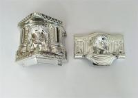 China Coating Film Plating Casket Corners With Christ Model Customized Size for sale
