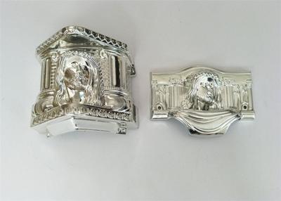 China Coating Film Plating Casket Corners With Christ Model Customized Size for sale