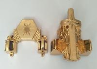 China Personalized Funeral Accessories / Coffin Ornaments Gold Silver Copper Color for sale