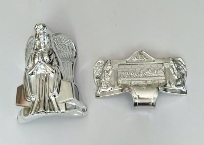 China Silver Polished Plating Casket Hardware / Unique Design Coffin Ornaments for sale