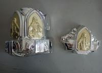 China Coffin Decoration 14kg Casket Accessories Corner for sale