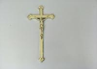 China 38.5×18.5cm Pale Gold PP Plastic Funeral Frucifix for sale