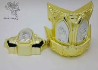 China PP Virgin Casket Accessories Copper And Silver With Praying Hands for sale
