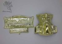 China Silver Polished Plating Casket Hardware Unique Design Coffin Ornaments for sale