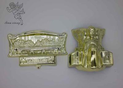 China Silver Polished Plating Casket Hardware Unique Design Coffin Ornaments for sale