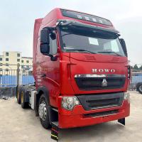 China Used HOWO T7H 440HP 6X4 Tractor Truck for Sale Red Trailer Head for sale