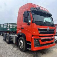 China Used HOWO T7H 440HP 6X4 Tractor Truck for Sale Red Trailer Head for sale