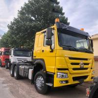 China Sinotruk Howo 6x4 371hp Tractor Truck Used Trailer Head 10 Wheeler Prime Mover for sale