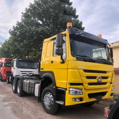 China Sinotruk Howo 6x4 371hp Tractor Truck Used Trailer Head 10 Wheeler Prime Mover for sale