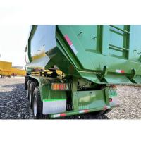 China Heavy Duty 3 Axles 25cbm 30 Ton End Dump Semi Trailer for Bulk Cargo Transport for sale