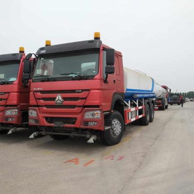 China Sinotruk HOWO Used 10000L Stainless Steel Water Tank Truck 6x4 Euro 2 for sale