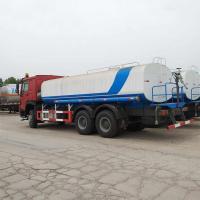 China Sinotruk HOWO Used 10000L Stainless Steel Water Tank Truck 6x4 Euro 2 for sale