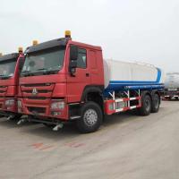 China Sinotruk HOWO Used 10000L Stainless Steel Water Tank Truck 6x4 Euro 2 for sale