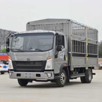 China Used Sinotruk Howo 160hp 4x2 Light Truck 4.2m Fence Cargo Truck Euro 6 Diesel for sale