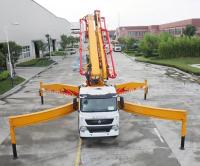 China Used 49m 52m Concrete Pump Truck 6x4 Left Right Hand Drive Euro2 Engine for sale