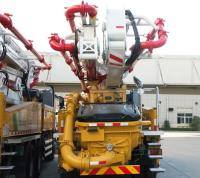 China Used 30m 37m 43m Concrete Pump Truck 6x4 Euro2 Left Hand Drive for sale