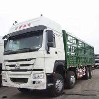 China New and Used Howo 12 Wheels Van Stake Cargo Truck 11000x2500x3800mm 371hp For Sale for sale