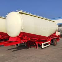 China Used Powder and Grain Material Semi Trailer 60-70cbm 40-50ton Capacity for sale