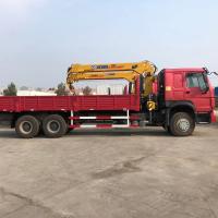 China Used SINOTRUK HOWO 6x4 Truck with Crane 1200R20 Tyres EURO2 for Sale for sale