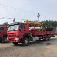 China Used SINOTRUK HOWO 6x4 Truck with Crane 1200R20 Tyres EURO2 for Sale for sale