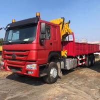 China Used SINOTRUK HOWO 6x4 Truck with Crane 1200R20 Tyres EURO2 for Sale for sale