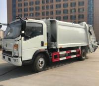 China Used SINOTRUK HOWO 4x2 Compression Garbage Truck 4325mm Wheelbase EURO3 for sale