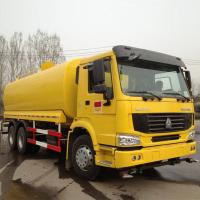 China Howo 6x4 20000 Liter Water Spray Bowser Tank Truck Used Euro 2 Carbon Steel for sale