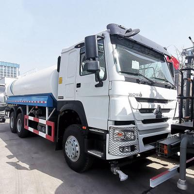 China New Sinotruk Howo 25000L 20cbm Water Tank Truck LHD RHD 371HP for sale